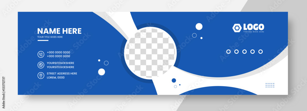 Corporate Modern Email Signature Design template. Email signature ...