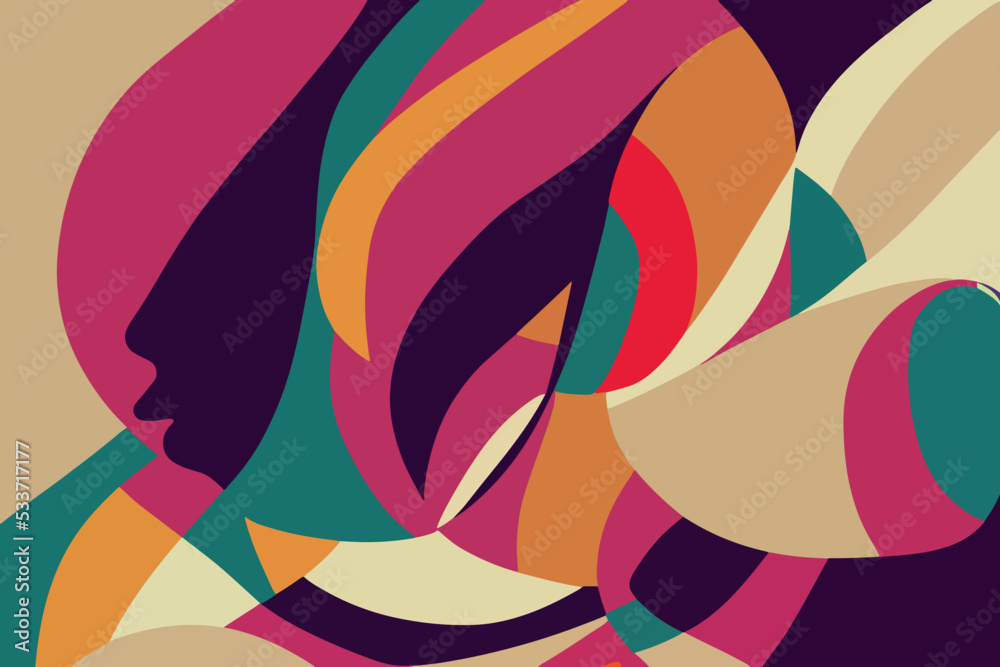 Illustration containing shades of color signifying different racial ...