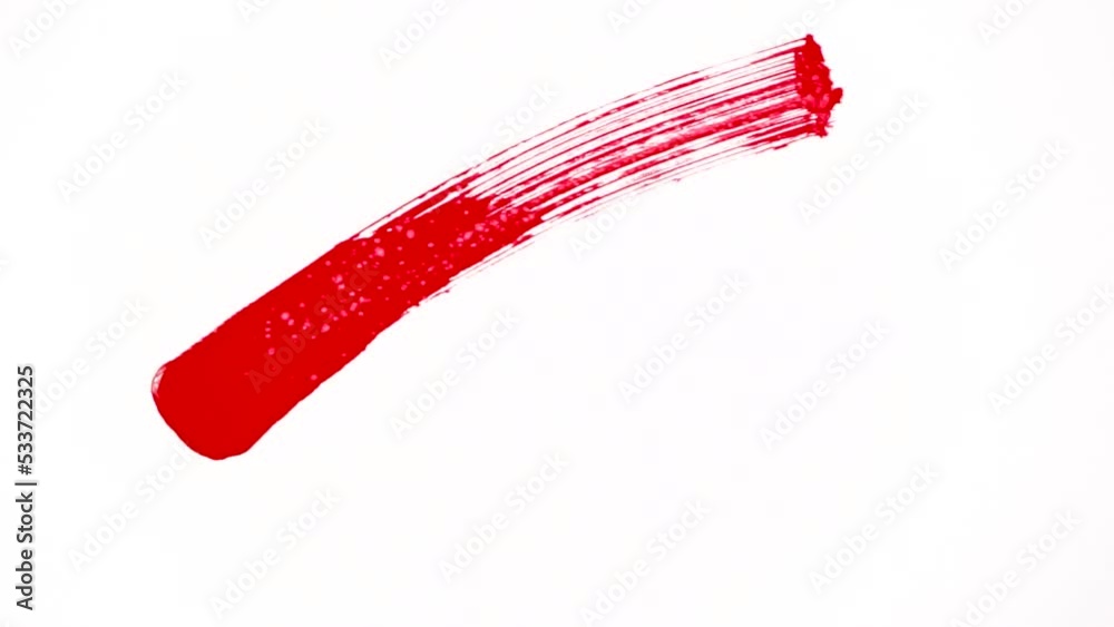 Red line brush strokes for footage elements overlay. animated hand ...