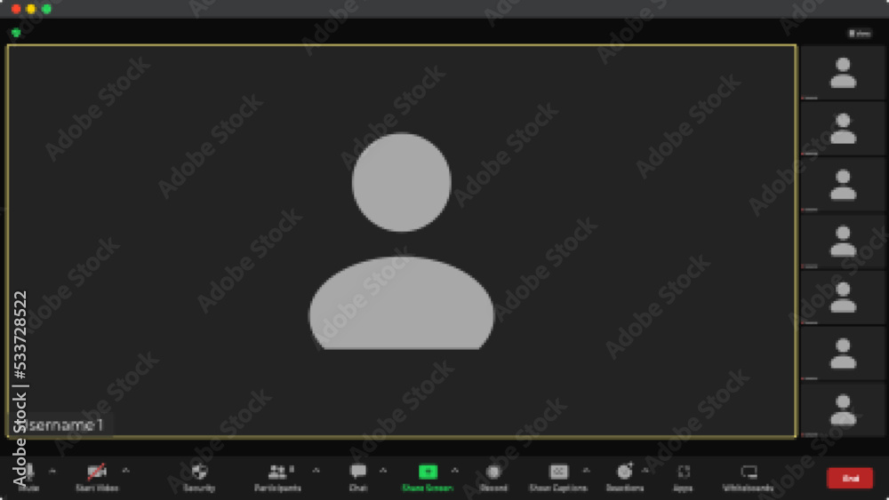 Video conference calls window overlay. Video calls window overlay ...