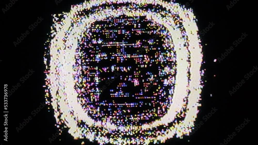 Spooky Haunted Halloween Analogue VHS footage. Vintage VCR noise ...