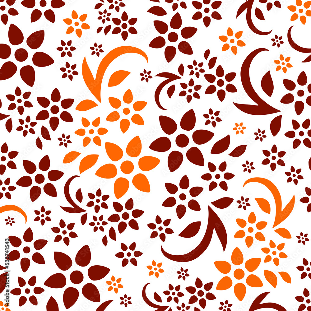 Muster floral Vektor Style transparent PNG Stock Illustration | Adobe Stock