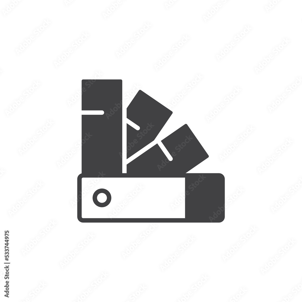 Color palette icons symbol vector elements for infographic web Stock ...