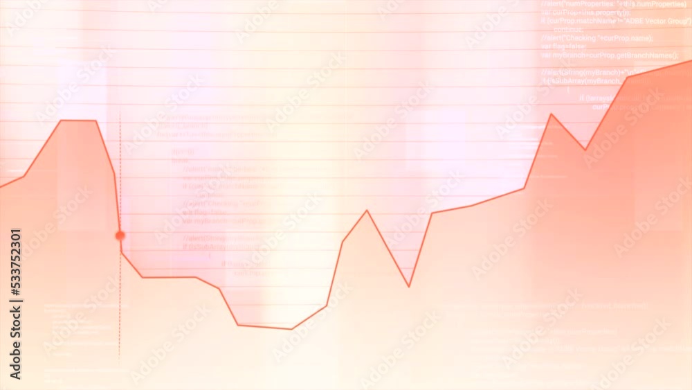 Graph With Moving Dot And Program Codes Motion Animation With Graph And Indicator Points