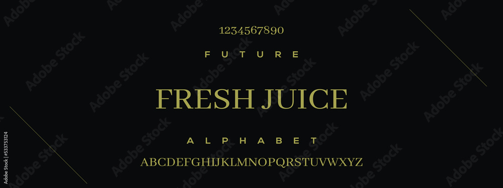 Luxury Minimal Modern Tech Alphabet Letter Fonts. Typography minimal ...
