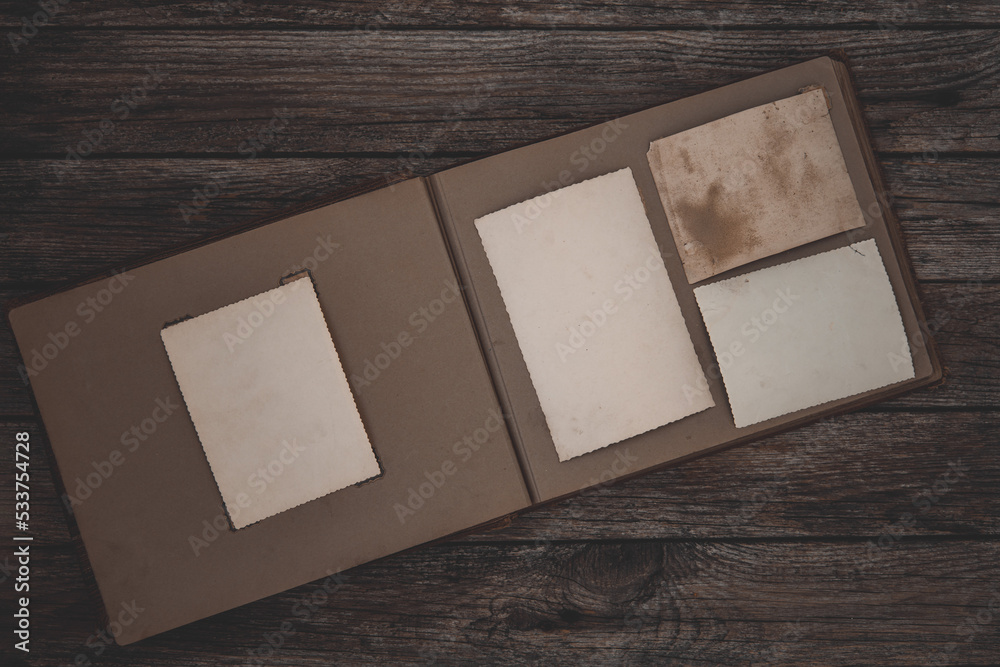 Antique Photo Album Background