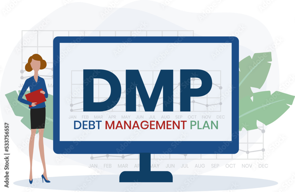 DMP - Debt Management Plan. acronym, business concept background ...