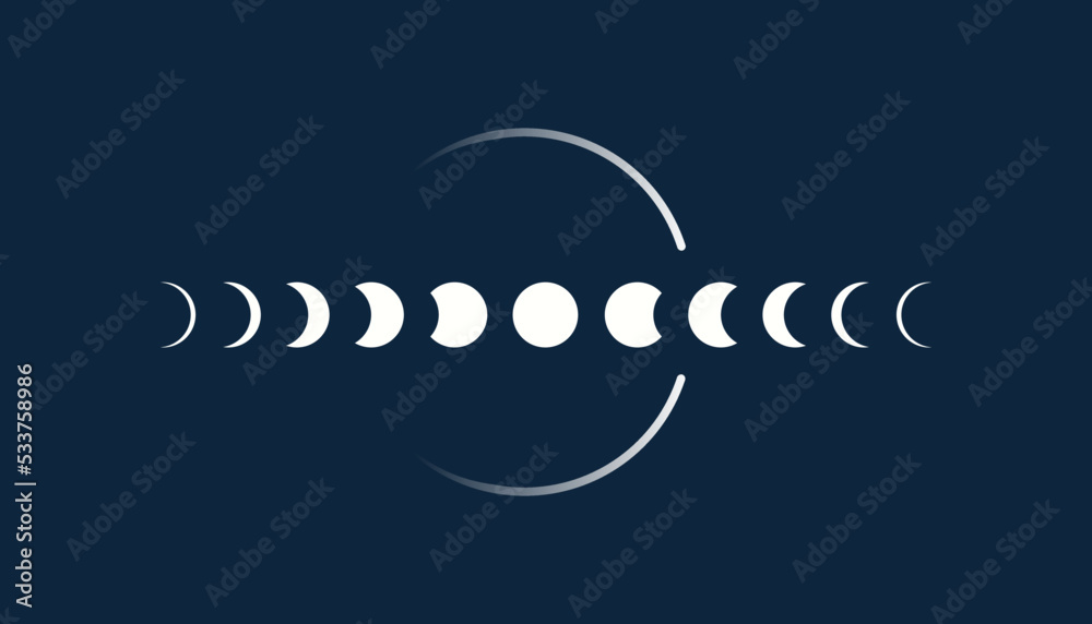 Solar eclipse astrology logo. Minimalist background with typography ...