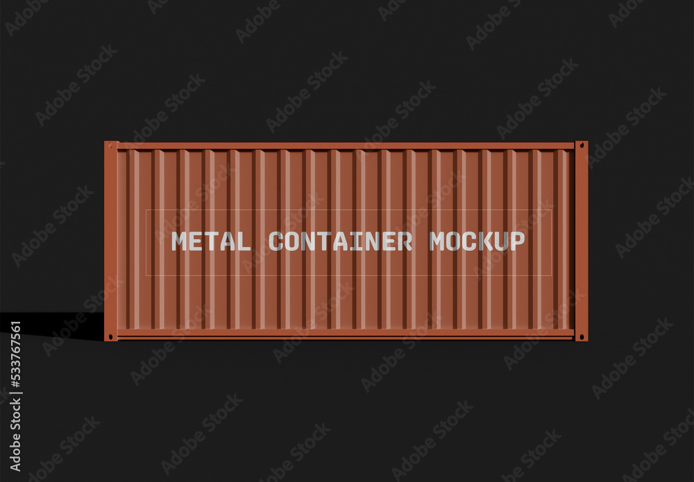 Container Mockup Stock Template | Adobe Stock