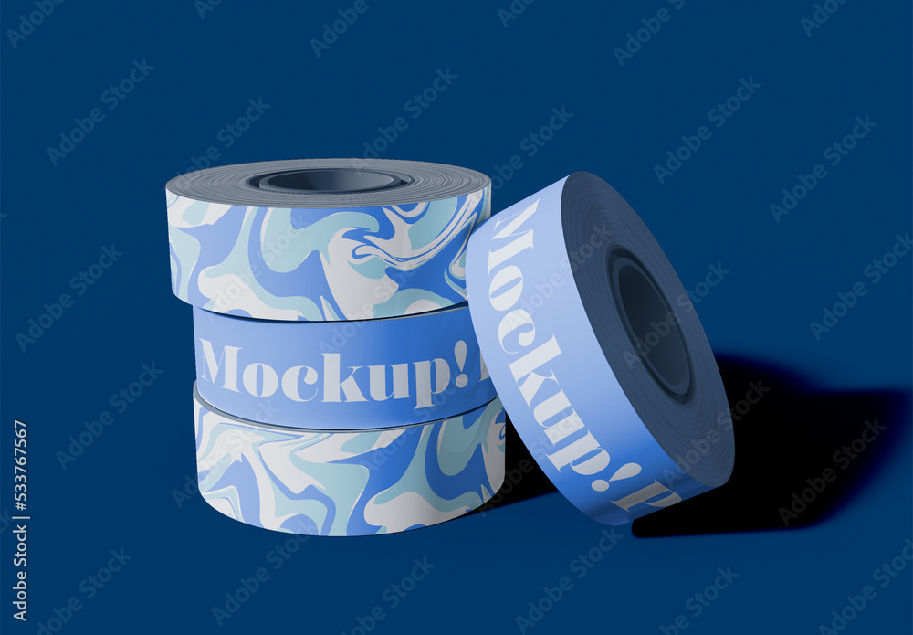 Adhesive Tape Mockup Stock Template | Adobe Stock