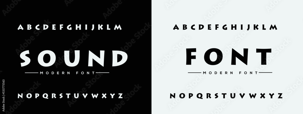 VOTE SOUND Elegant alphabet letters font and number. Classic Lettering ...