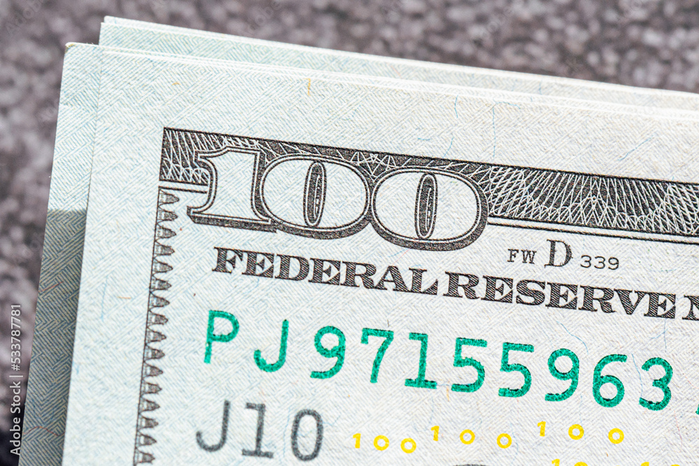 bank note detail 100 dollar for business and financial use, news ...