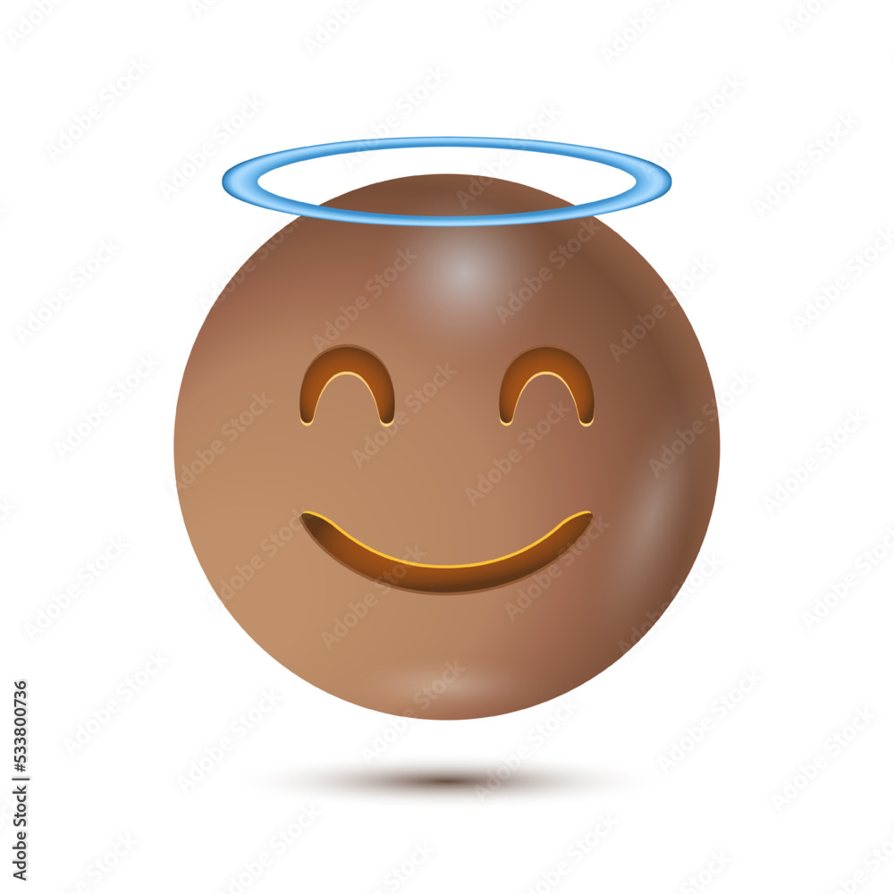 Angel, means being as innocent and pure as an angel. 3D stylized vector ...