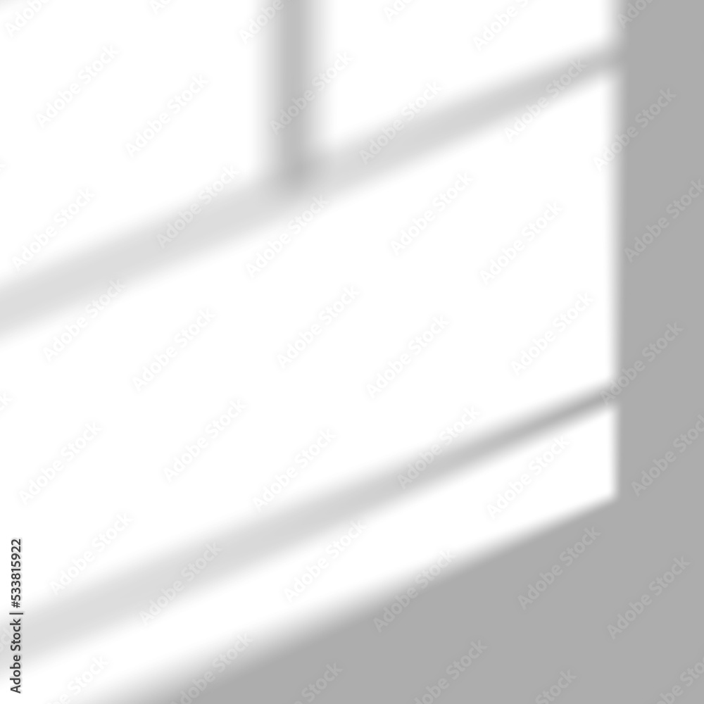 Window drop diagonal shadow overlay on wall texture background Stock ...