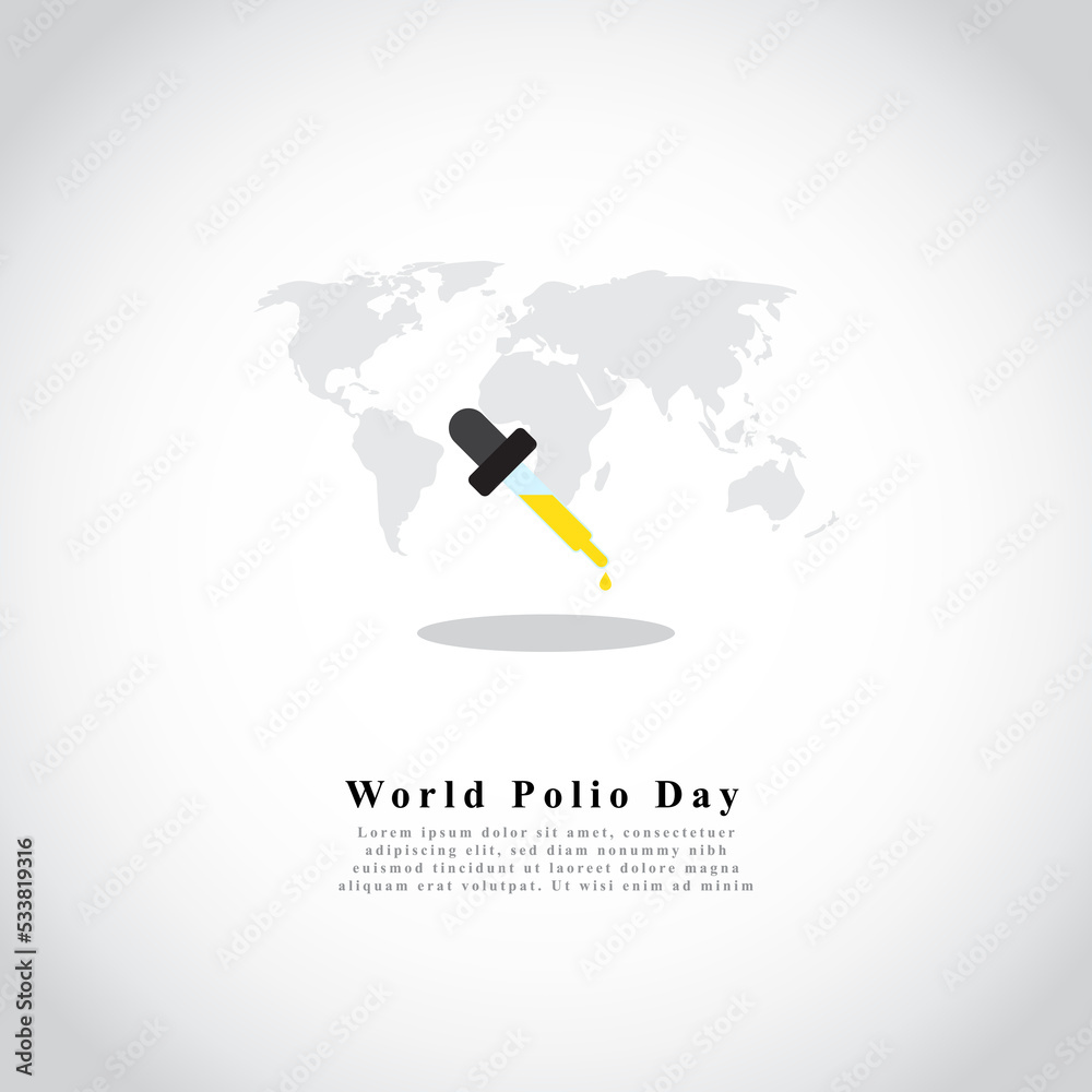 Vector illustration for world polio day banner Stock Vector | Adobe Stock