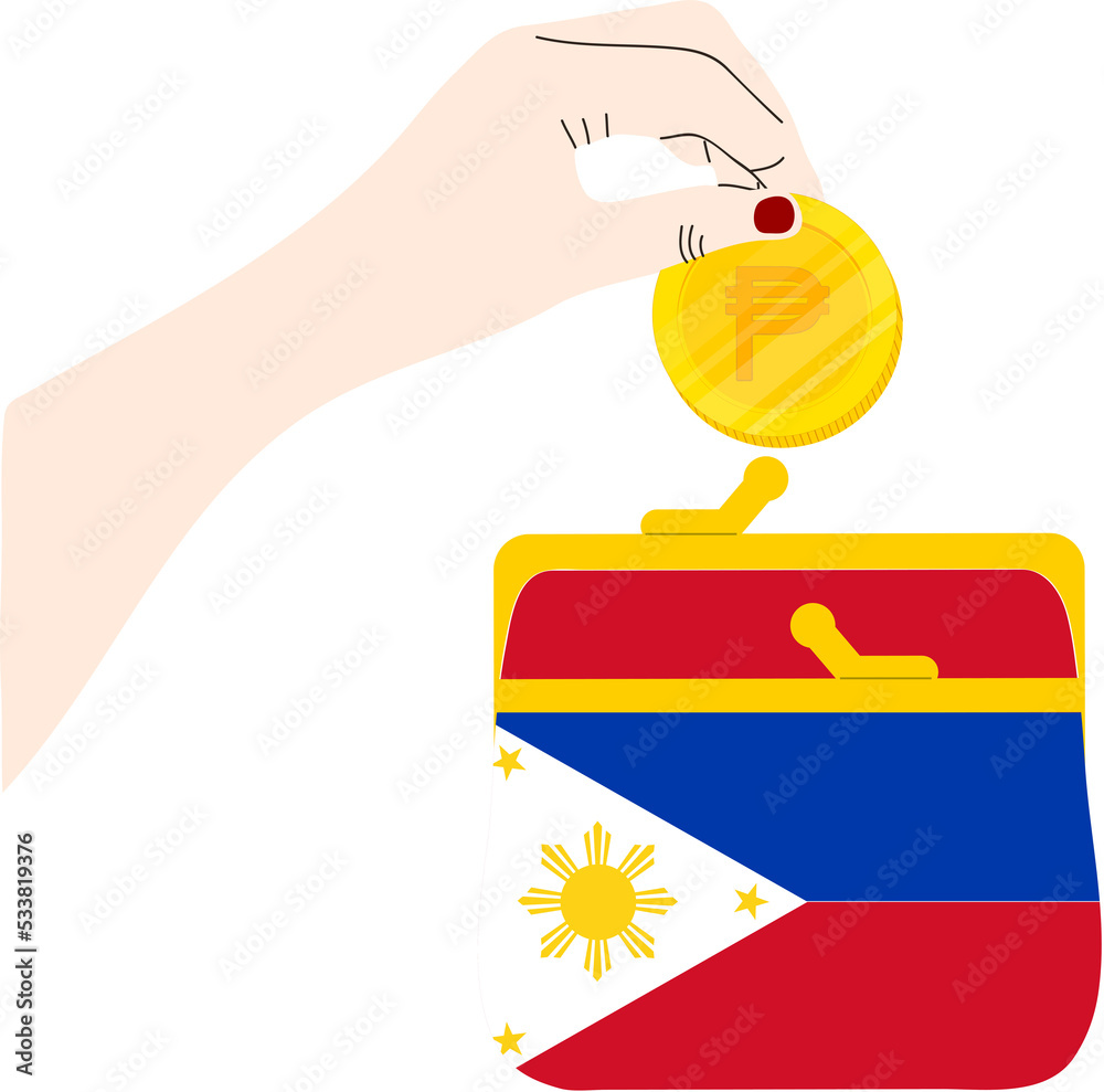 Philippine flag hand drawn,philippine peso hand drawn Stock ...