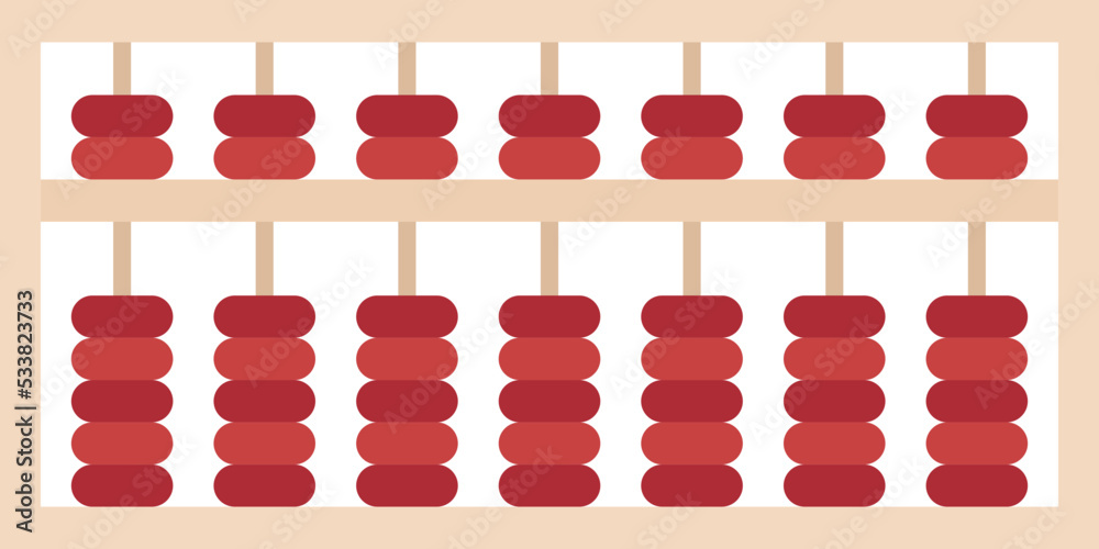 abacus line icon Stock Vector | Adobe Stock