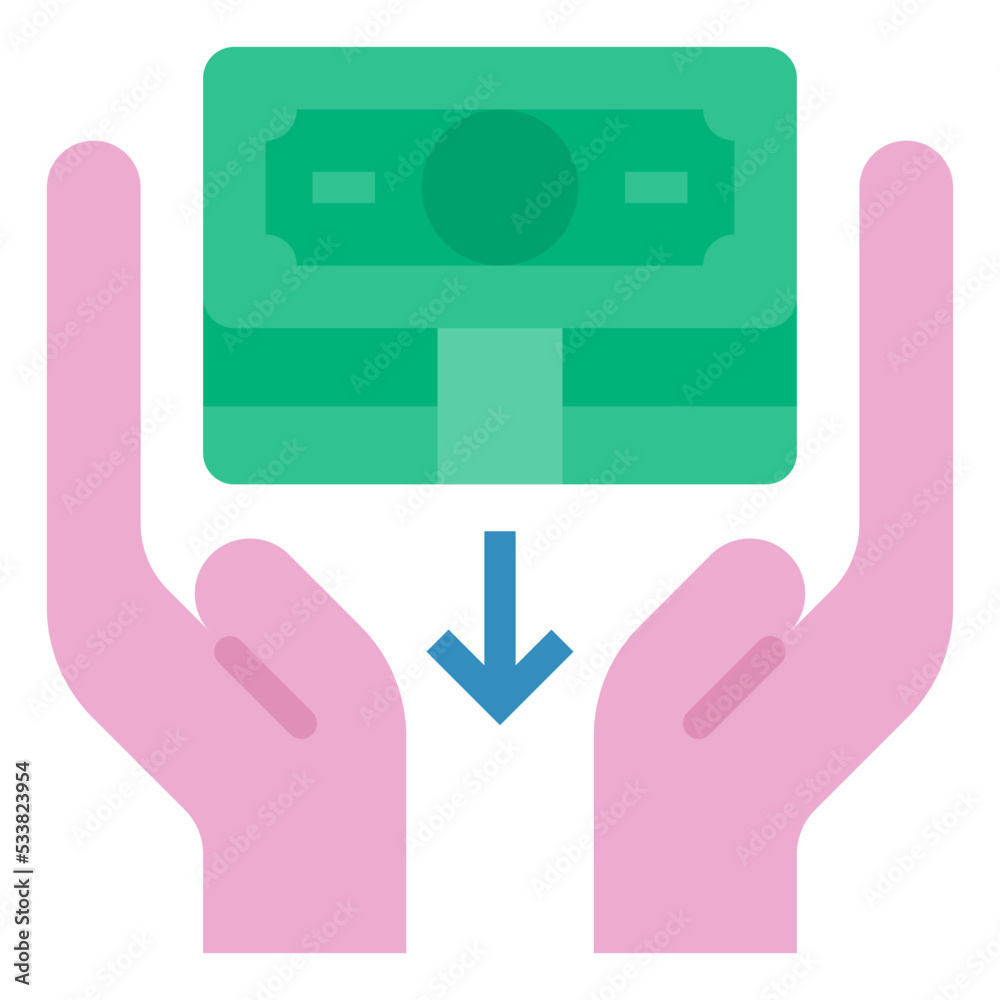 reduce cost icon Stock Vector | Adobe Stock