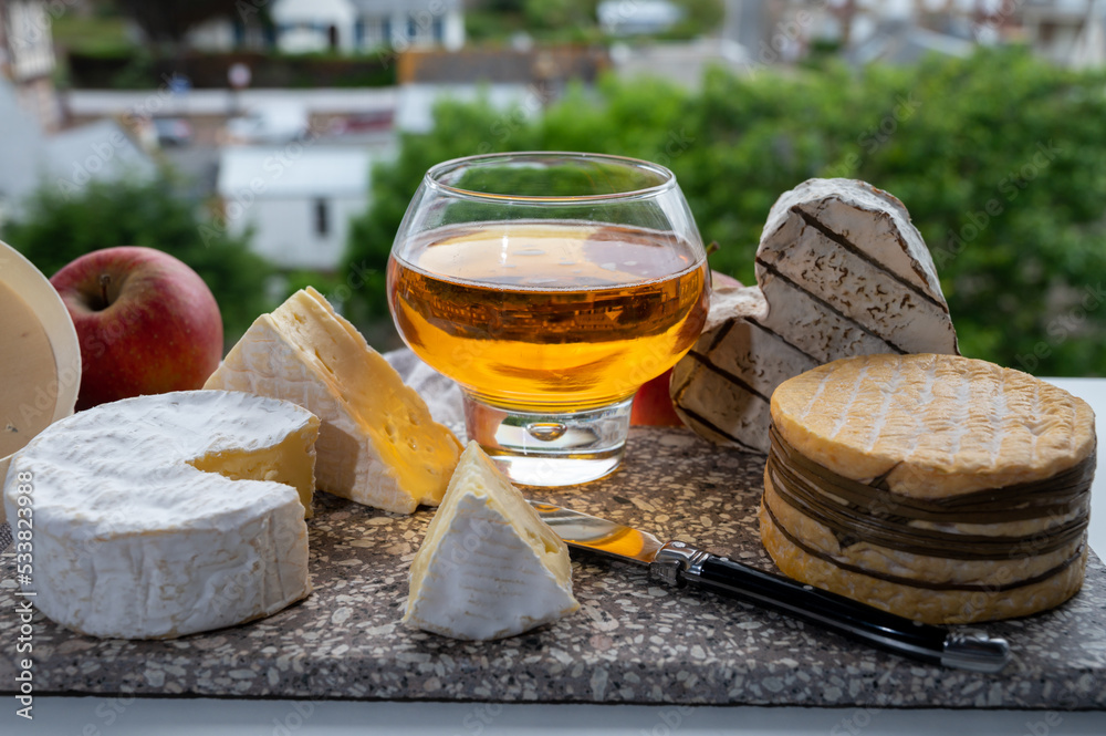 Cow cheeses of Normandy - camembert, livarot, neufchatel, pont l'eveque ...