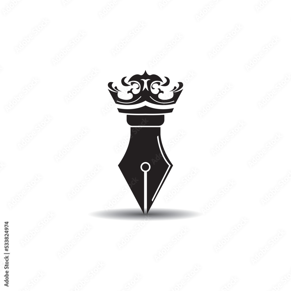 pen tool icon logo vector design Stock Vector | Adobe Stock