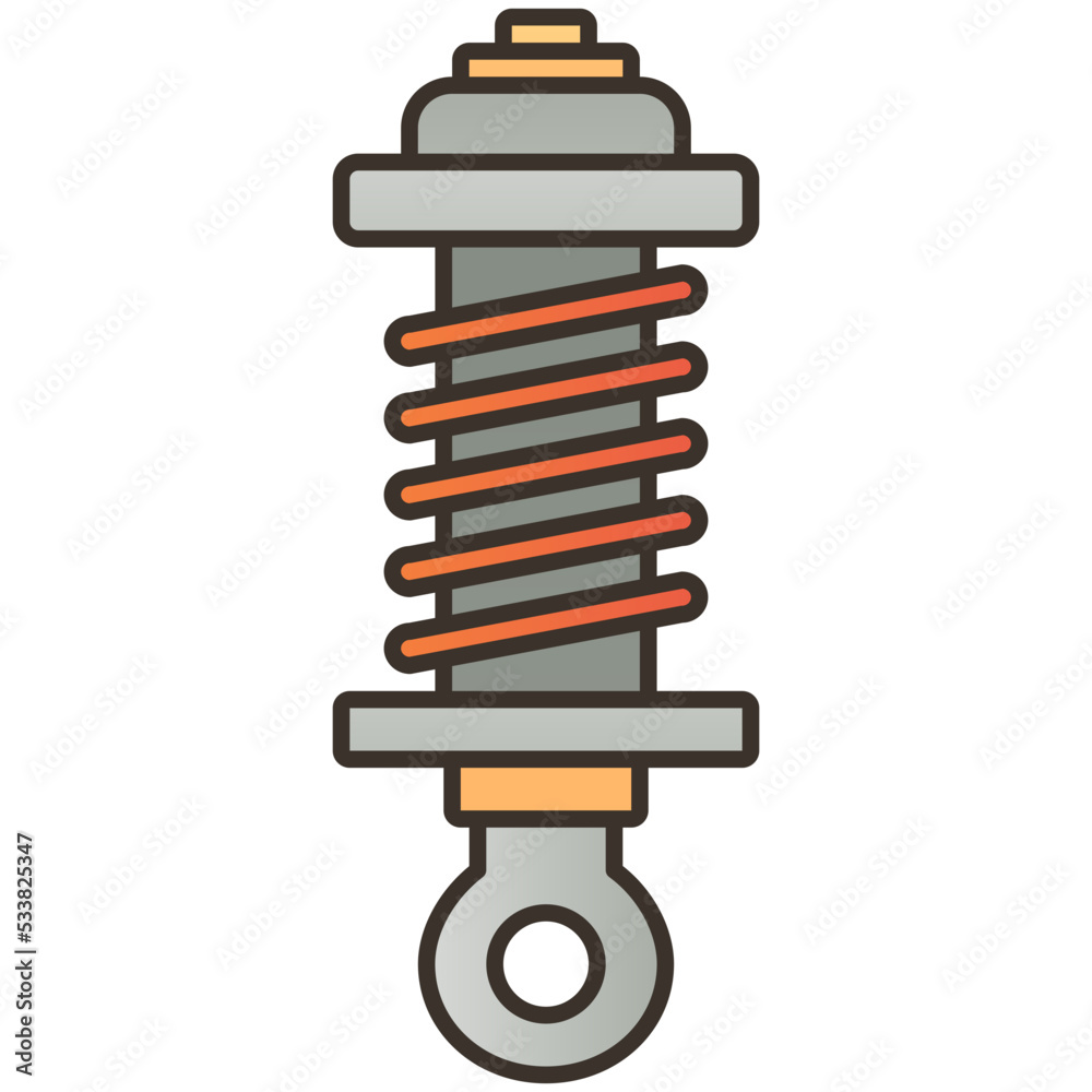 absorber line icon Stock Vector | Adobe Stock