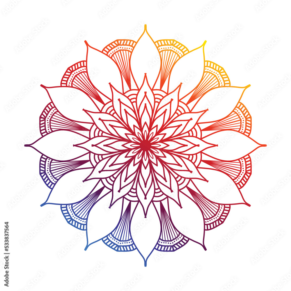 gradient color mandala, mandala design background, mandala design ...