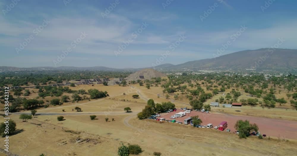 Temple of the moon and Pyramid of the sun, at the Aztec Ruins National ...