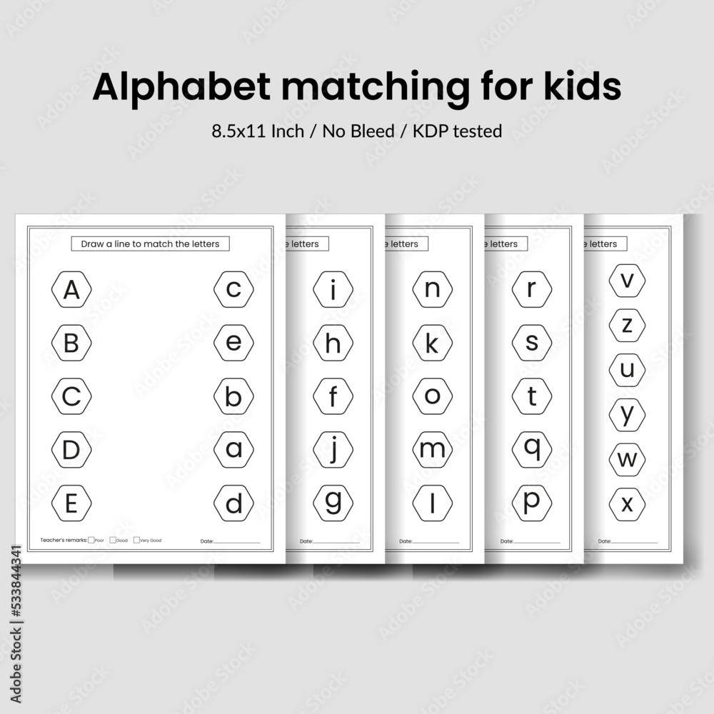 Alphabet matching game Educational alphabet worksheet.Read and match ...