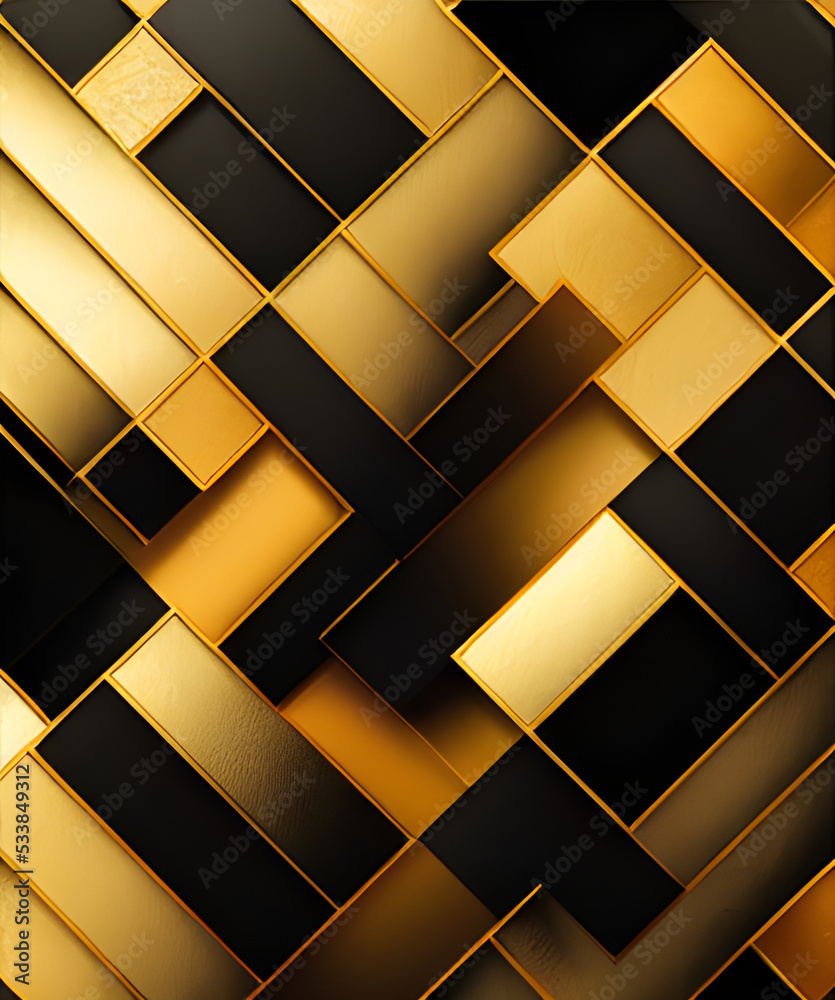 Luxury gold background with geometric shapes. Stock Illustration ...