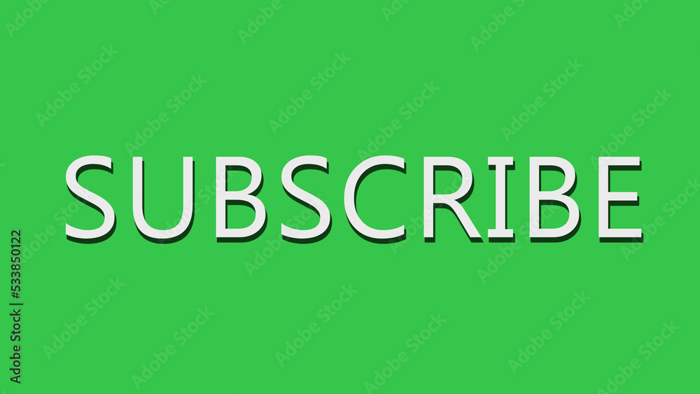 Simple Subscribe text animation, animated motion graphics text intro ...