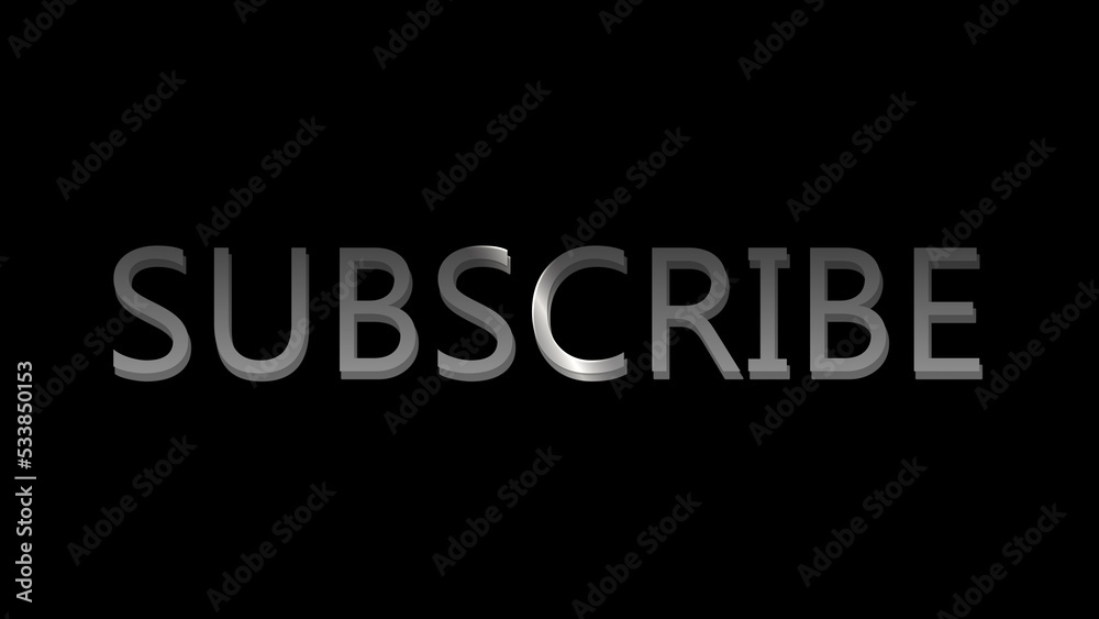 Simple Subscribe text animation, animated motion graphics text intro ...