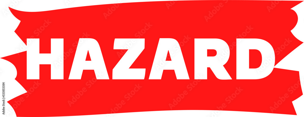 Hazard Warning . Hazard sign icon. Warnings symbol template for graphic ...
