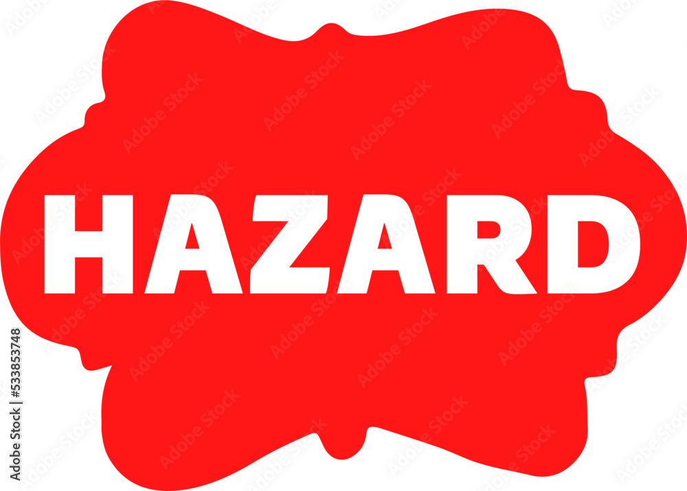 Hazard Warning . Hazard sign icon. Warnings symbol template for graphic ...