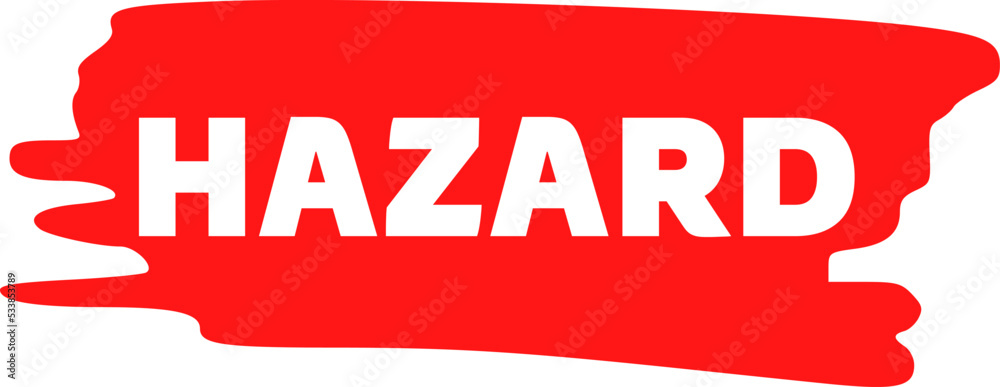 Hazard Warning . Hazard sign icon. Warnings symbol template for graphic ...