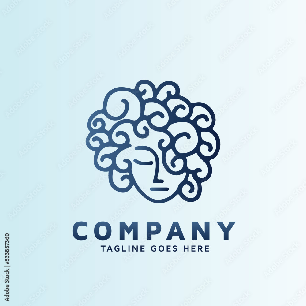 Logo Redesign for clean fun premium curly hair care line Stock Vector ...
