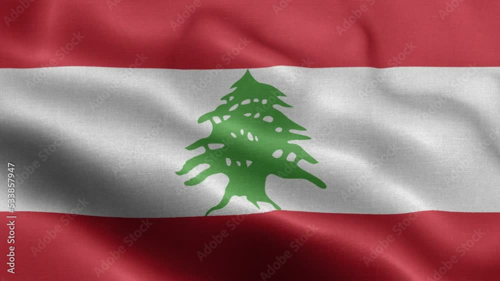 Flag Of Lebanon - Lebanon Flag High Detail - National flag Lebanon wave ...