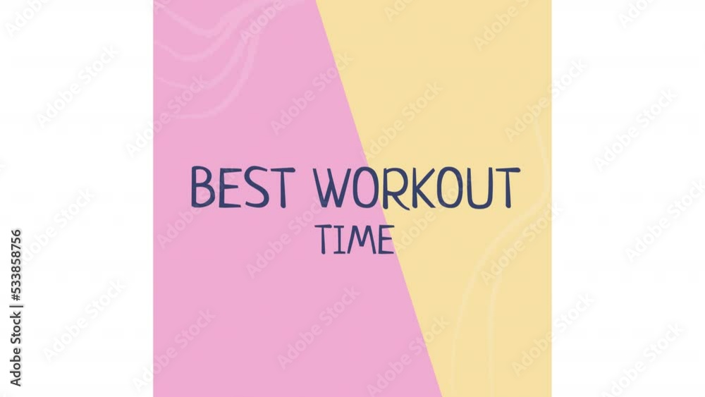 Animated working out e card template. Fitness. Exercising routine ...