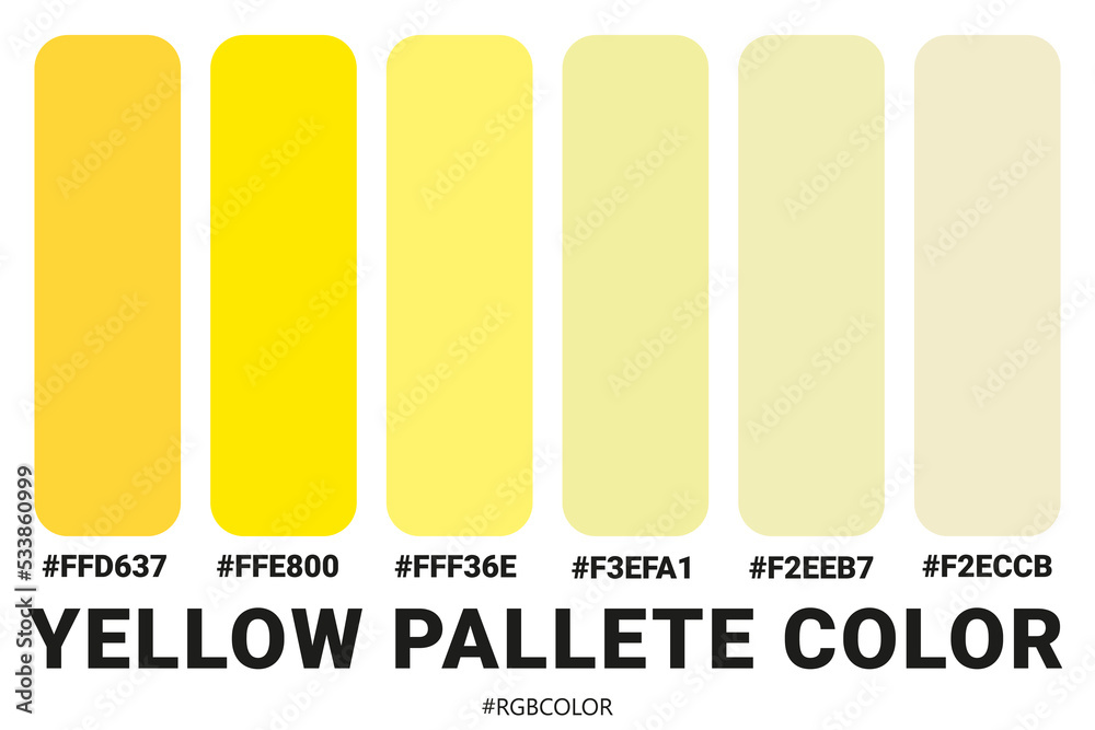 A Collection Of Accurately Yellow Color Palettes With Codes Perfect A Collection Of Accurately Yellow Color Palettes With Codes Perfect