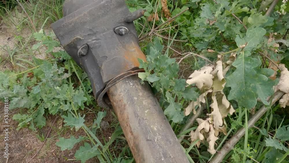 Russian tank turret torn down in invasion of Ukraine, 2022 Stock 비디오 ...