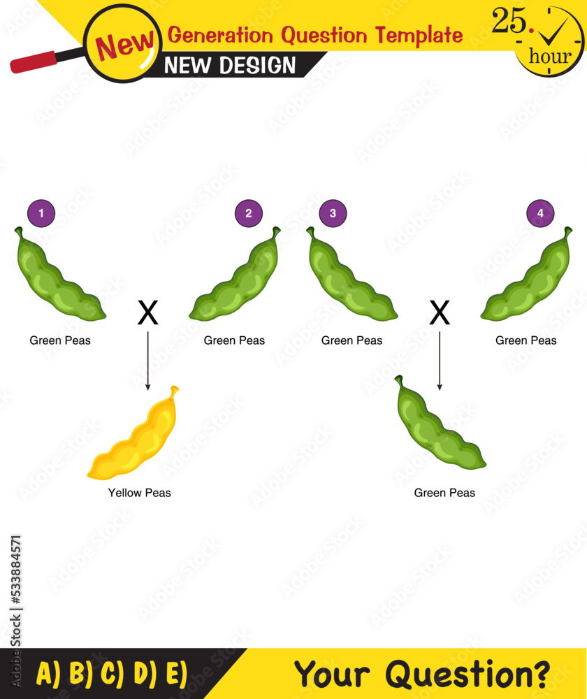 Biology, Heredity Combination, Mendelian genetics, heredity, Peas ...