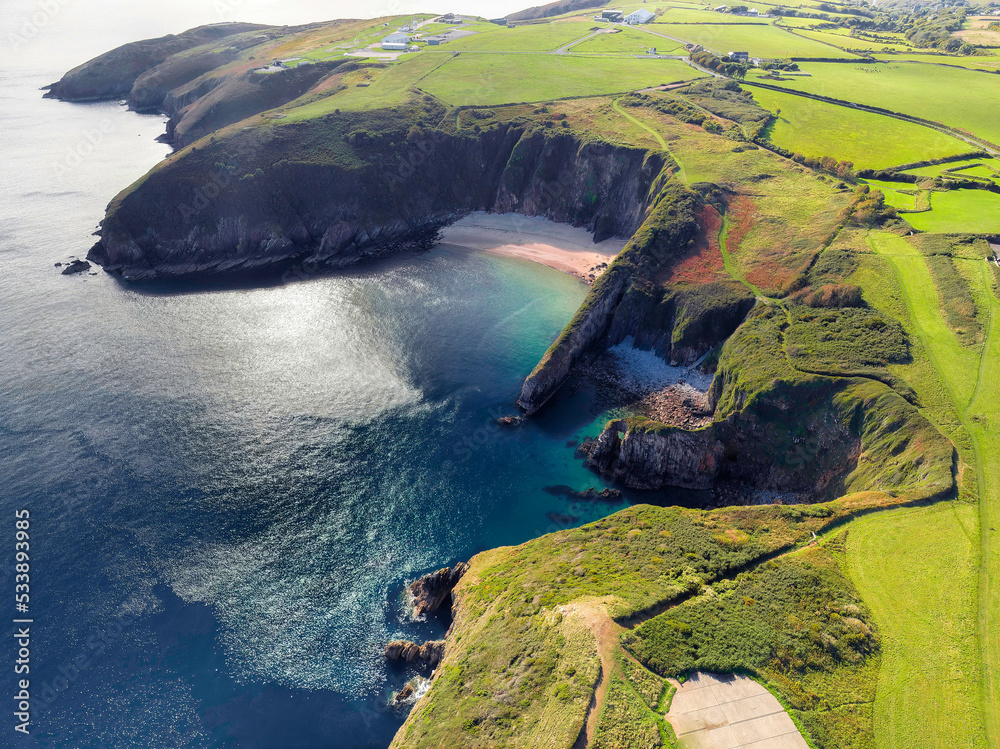 Skrinkle Haven Beach And Church Door Cove In Pembrokeshire Coast ...
