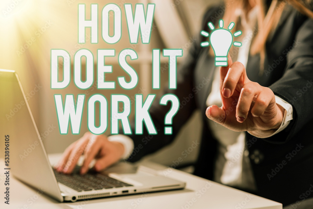 Text showing inspiration How Does It Work questionAsking on how stuff ...