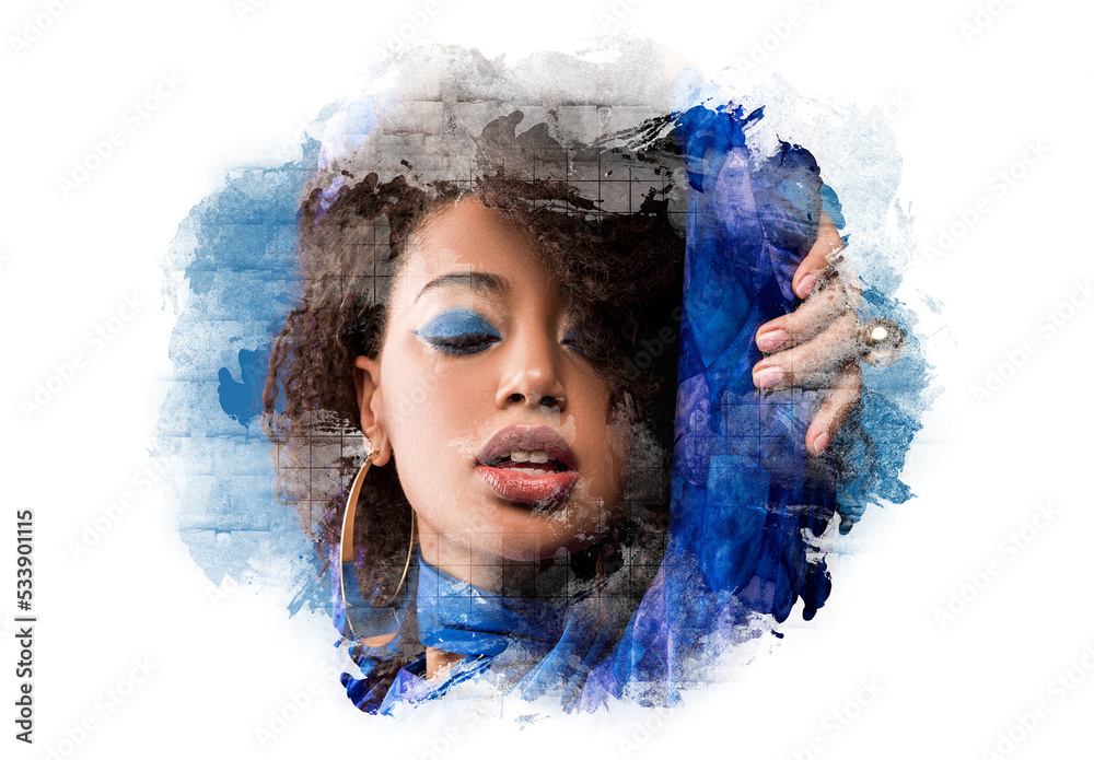 Dry Paint Stain Photo Mockup Stock Template | Adobe Stock