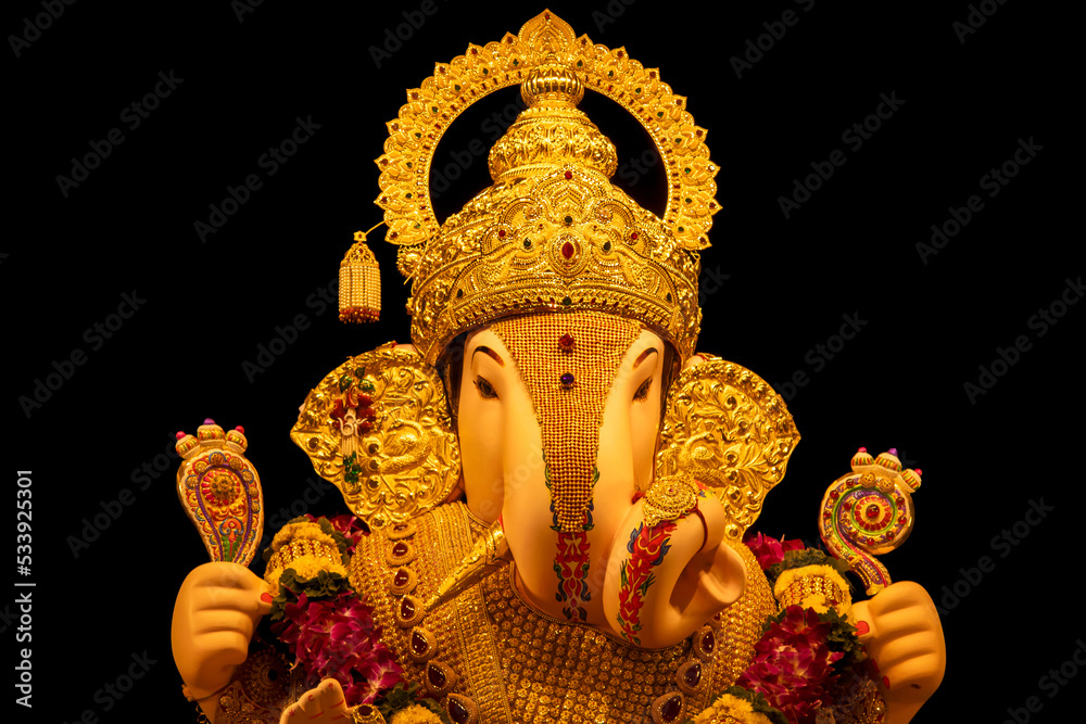 Shrimant Dagdusheth Halwai Ganpati, Pune, Maharashtra Stock Photo ...
