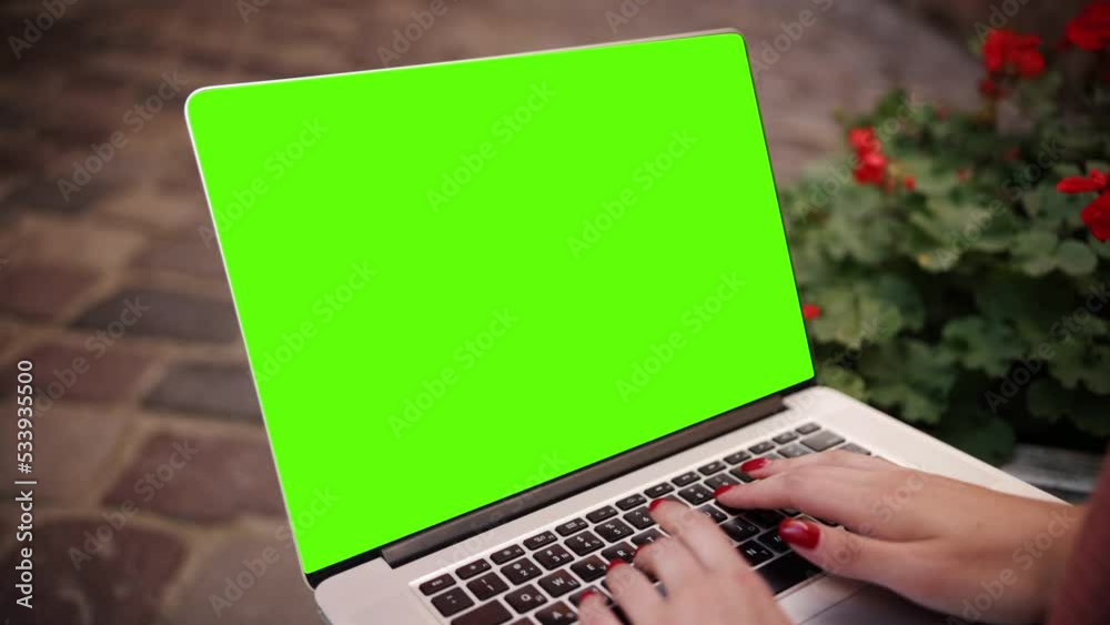 Video Stock Using the green screen computer, creative people can put ...