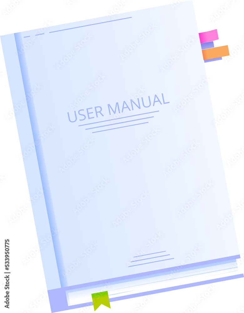 user manual Stock Illustration | Adobe Stock