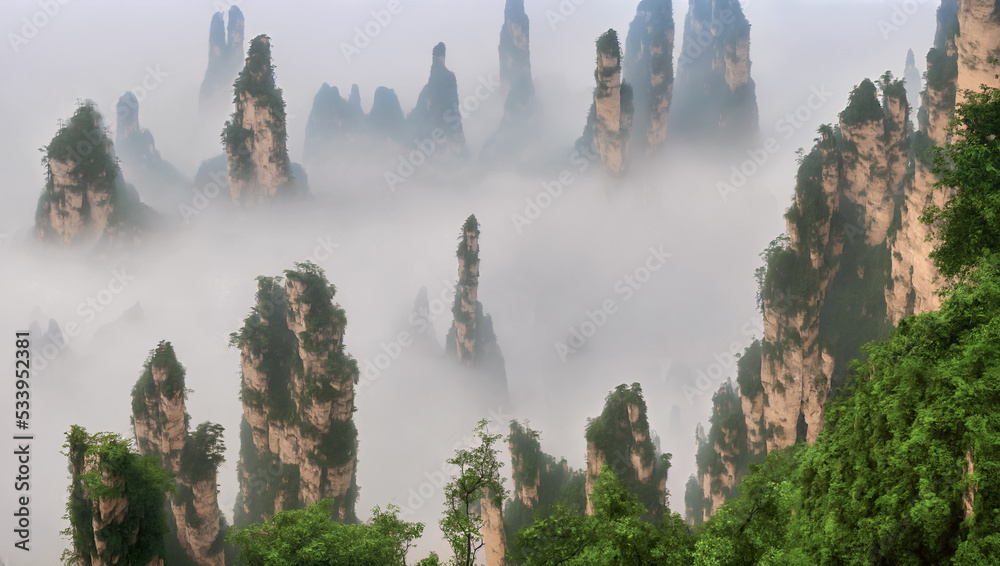 Poster Hallelujah Mountains from Avatar in real life - UNESCO World ...