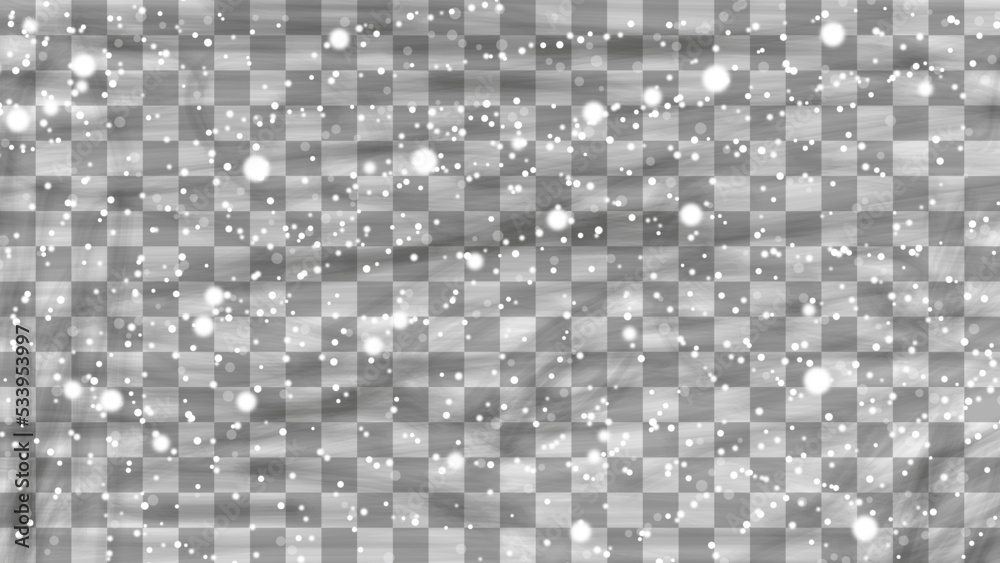 Beautiful winter transparent background. Snow on an isolated ...