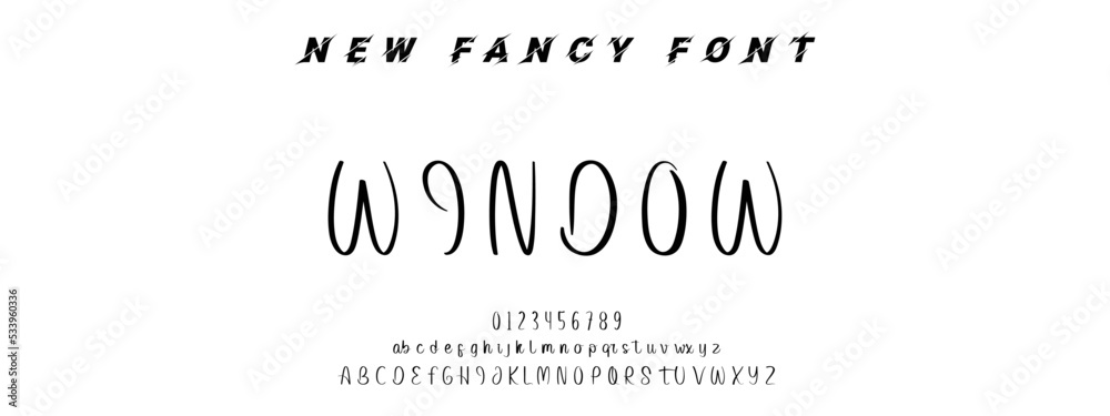 WINDOW modern, luxury and tech alphabets letter set design. amazing ...