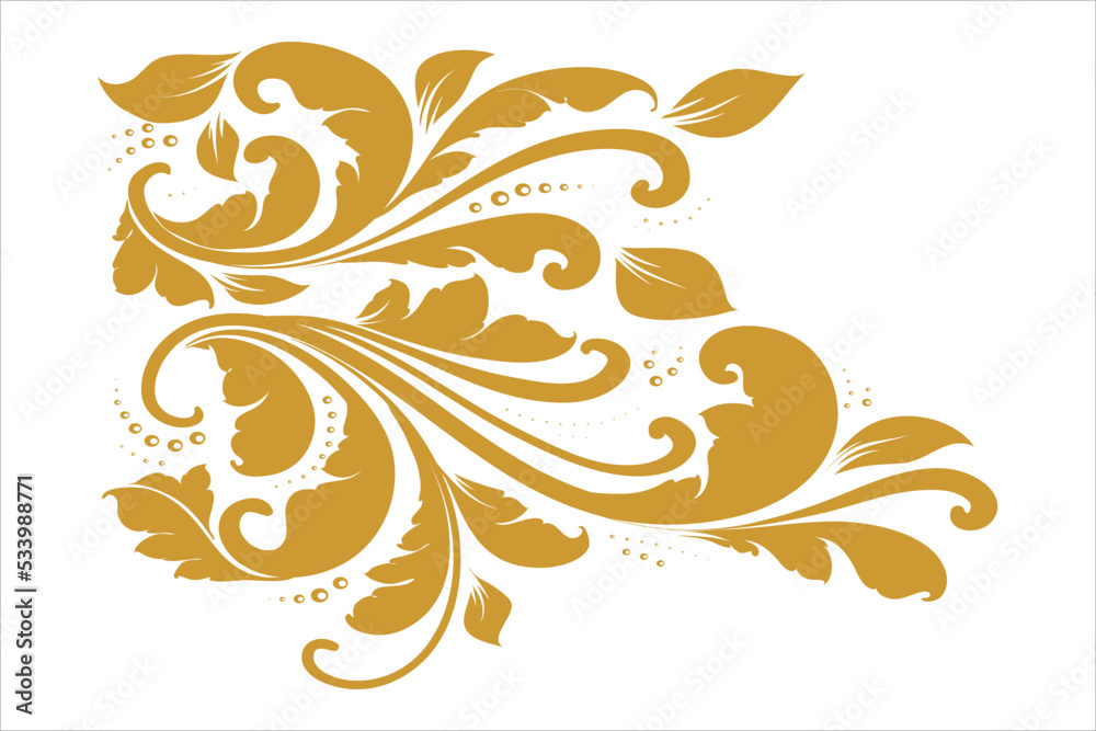 Unique invitation background vector design with an attractive gold ...